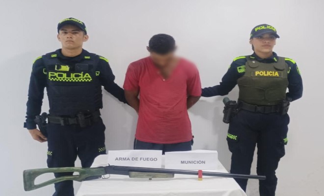 Capturado en flagrancia por el delito de fabricación, tráfico y porte de armas de fuego y/o ...